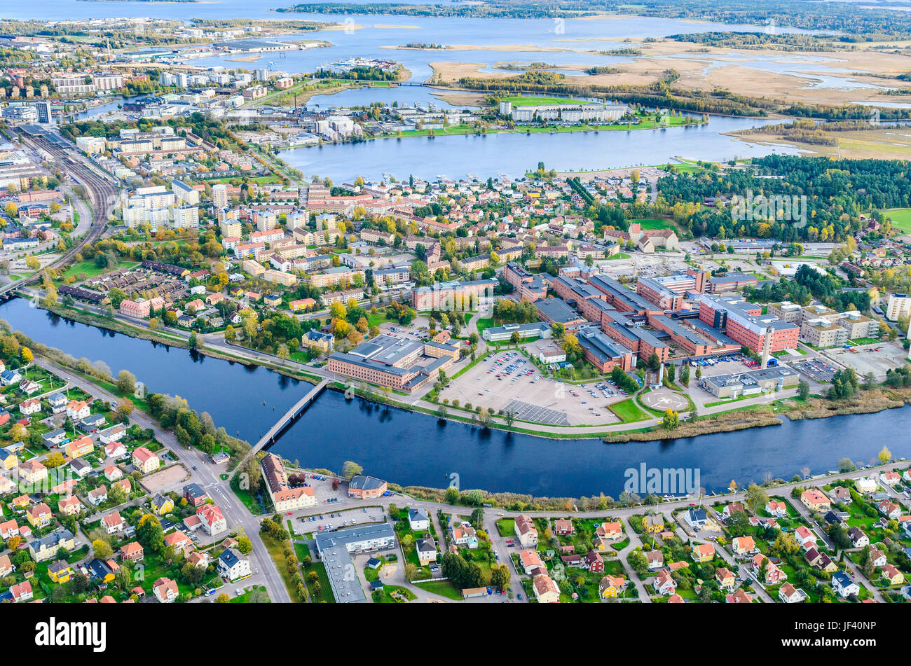 Aerial view of buildings Stock Photo - Alamy