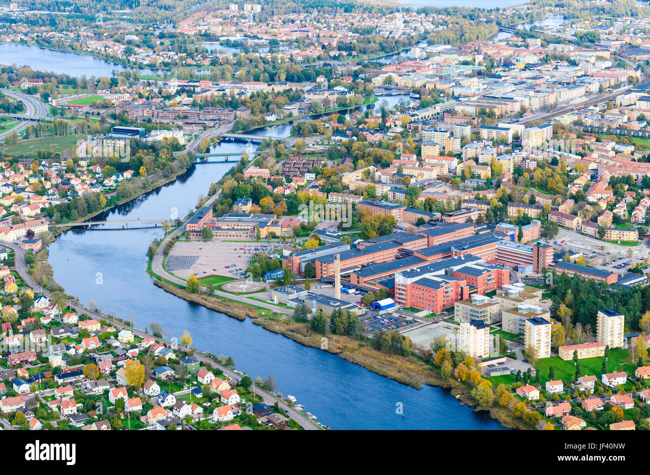Aerial view of buildings Stock Photo - Alamy