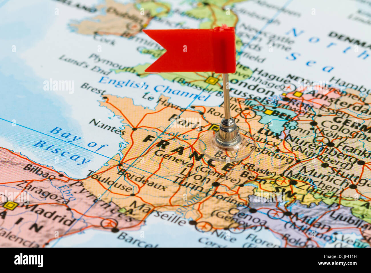 Map flag europe hi-res stock photography and images - Alamy