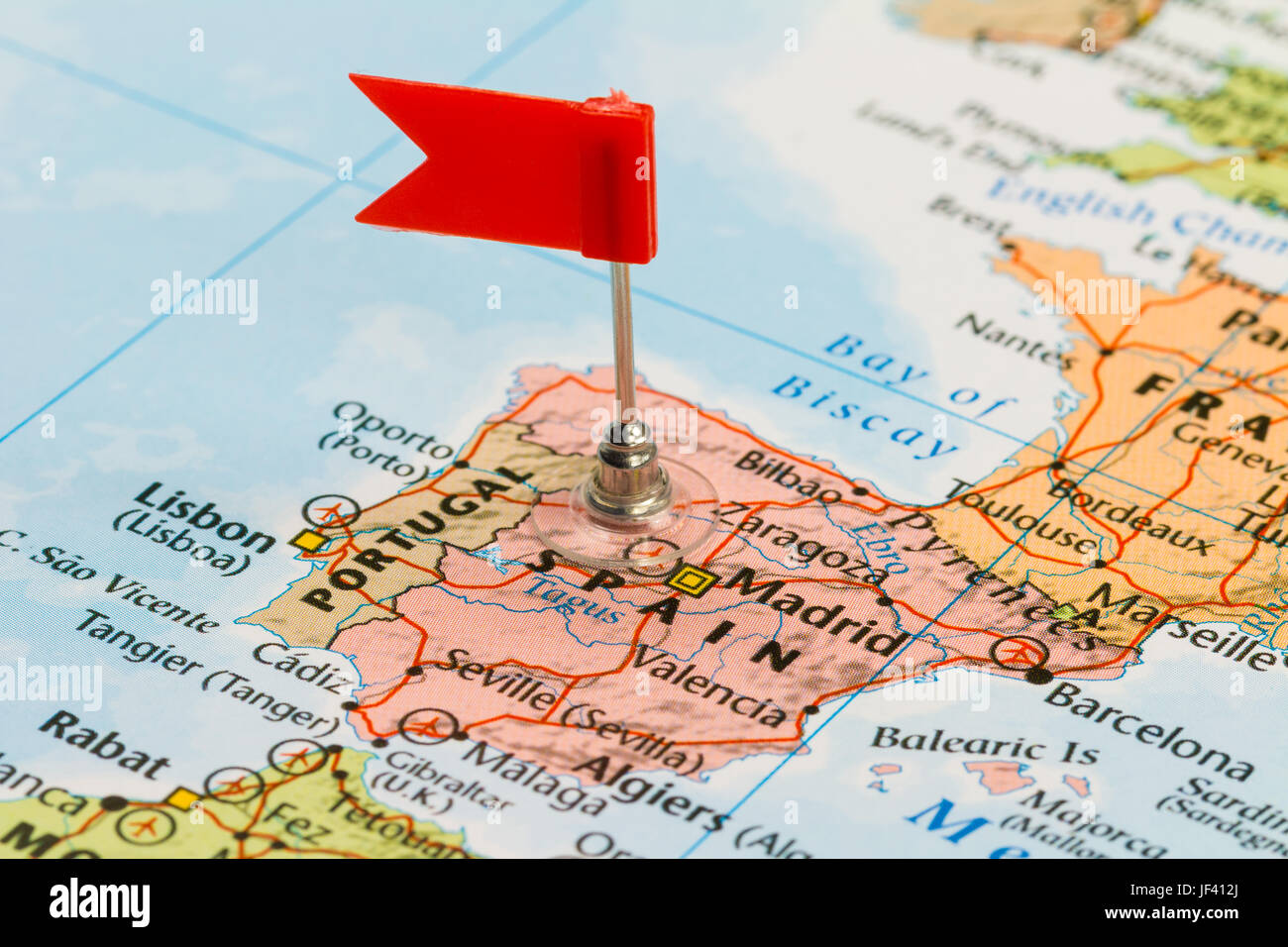 Madrid spain europe map hi-res stock photography and images - Alamy