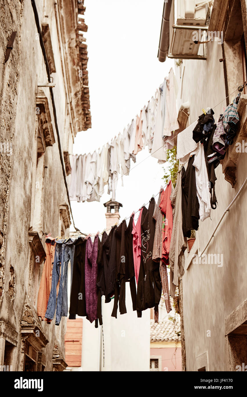 Clothes Line Between Buildings High Resolution Stock Photography and ...