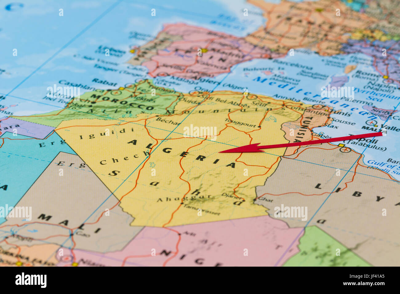 Map algiers hi-res stock photography and images - Alamy