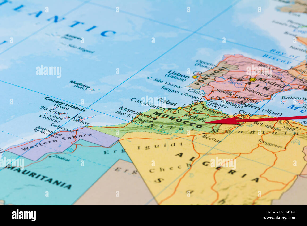 Map of morocco globe hi-res stock photography and images - Alamy