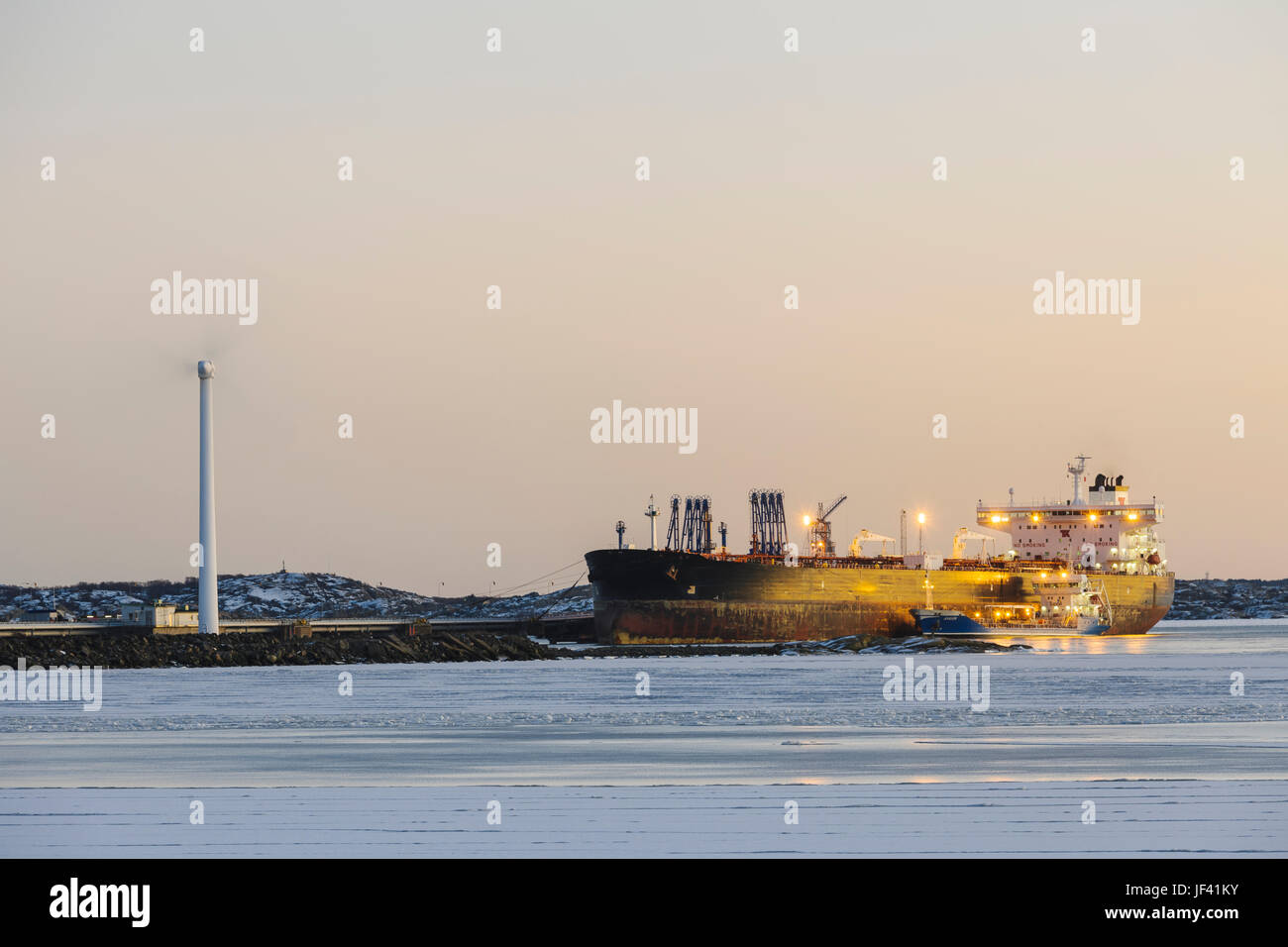 Cargo ship at sea Stock Photo - Alamy