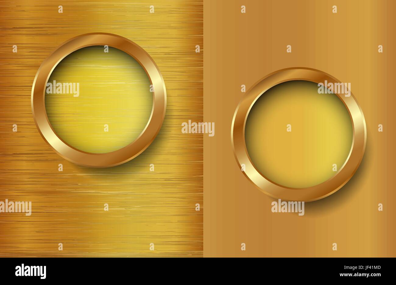 ring, circle, gradient, metallic, backdrop, background, gold, two, ring ...