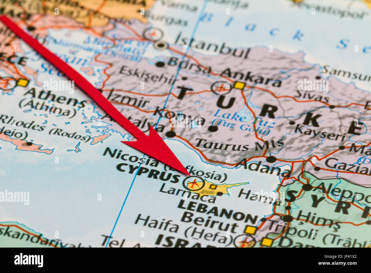 Cyprus map europe hi-res stock photography and images - Alamy