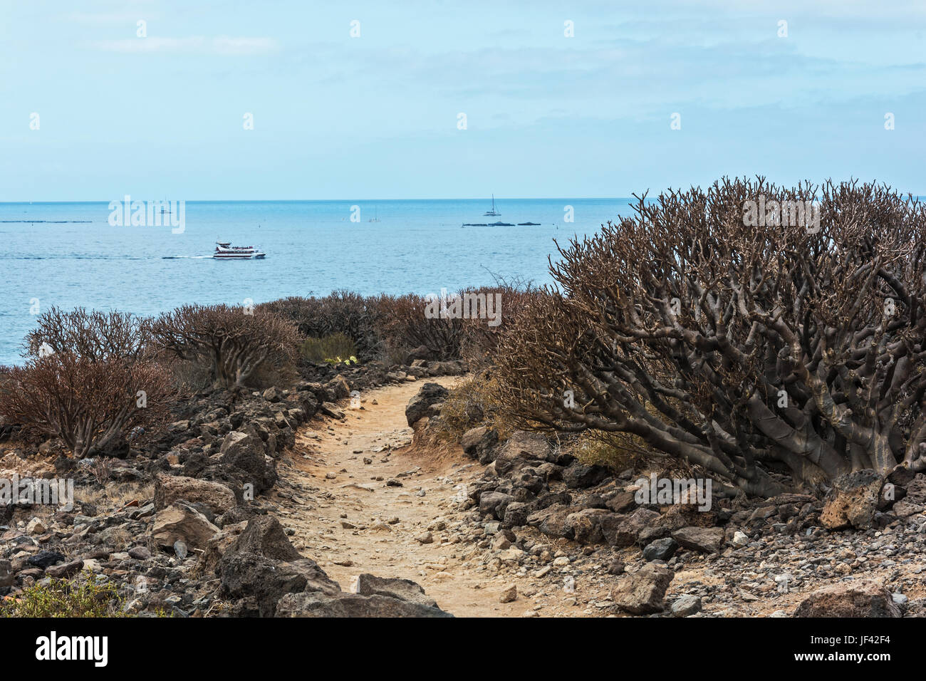 The path on the mountain near the ocean Stock Photo - Alamy