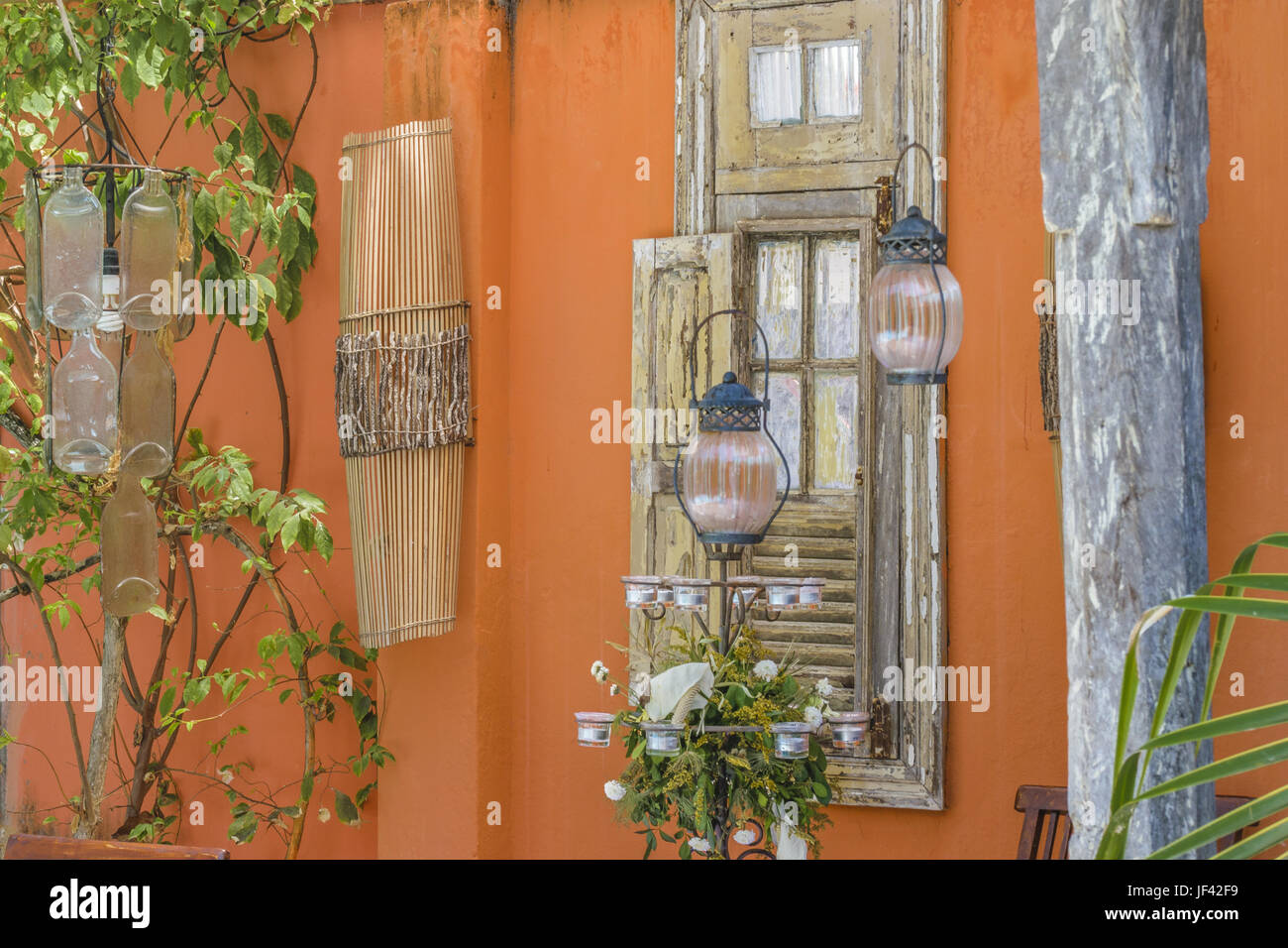 Rustic Style Home Exterior View Stock Photo - Alamy