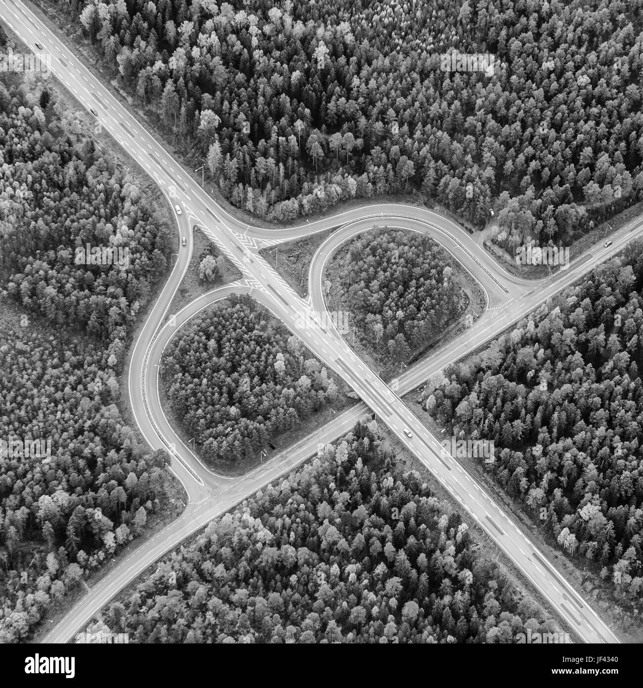 Intersection image Black and White Stock Photos & Images - Alamy