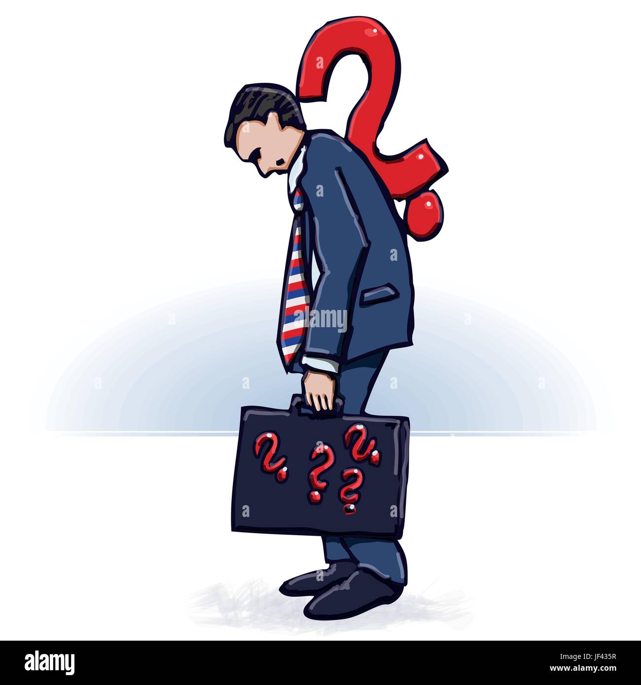 manager and many questions Stock Vector Image & Art - Alamy