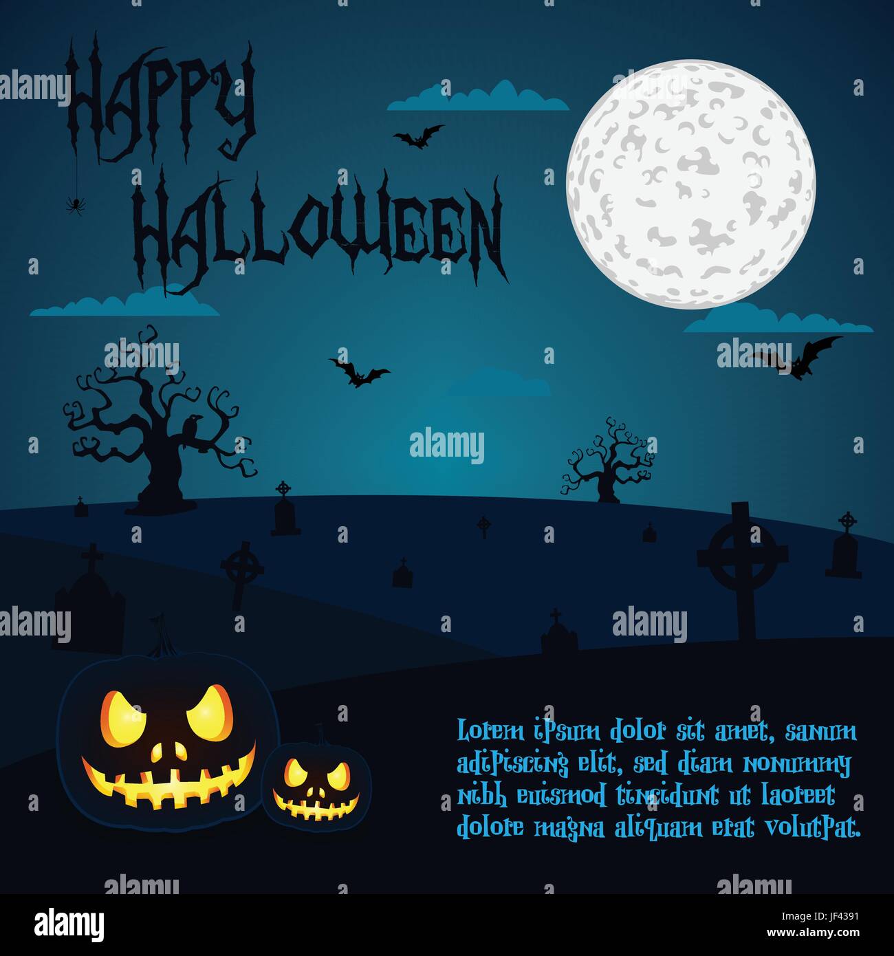 night, nighttime, poster, party, celebration, scary, dark, blue, laugh ...