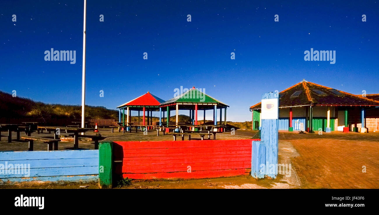 Night shot. Pembrey Country Park. Carmarthenshire. Wales. UK Stock ...