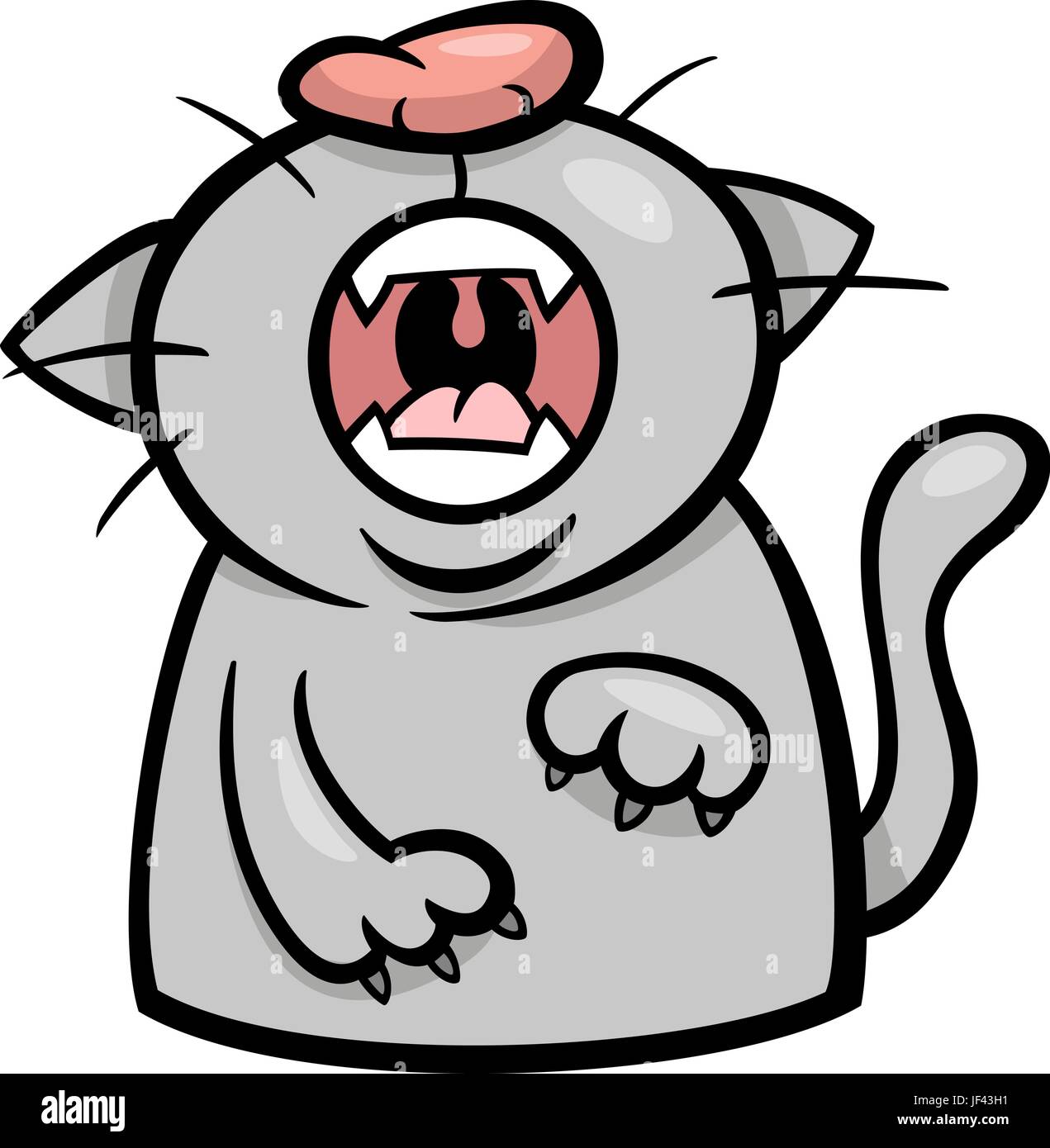 Mood sad cat cartoon illustration hi-res stock photography and images ...