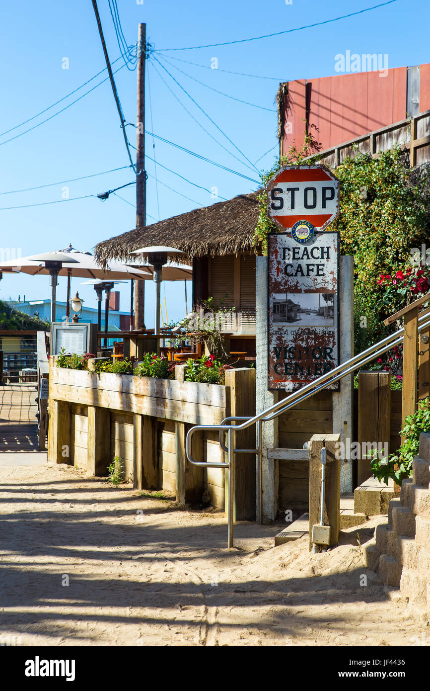 The Beachcomber Restaurant at Crystal Cove State Park California USA ...
