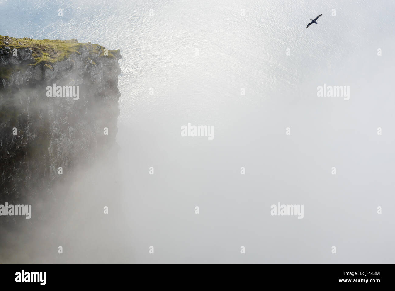 Aerial view of cliff and sea Stock Photo - Alamy