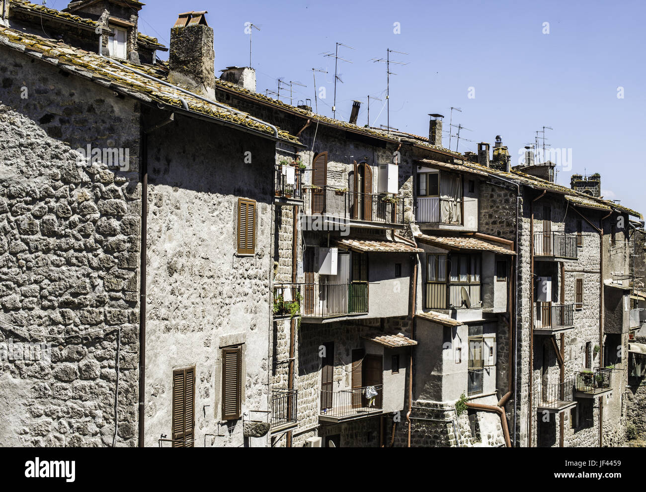 Traditional Italian homes Stock Photo - Alamy