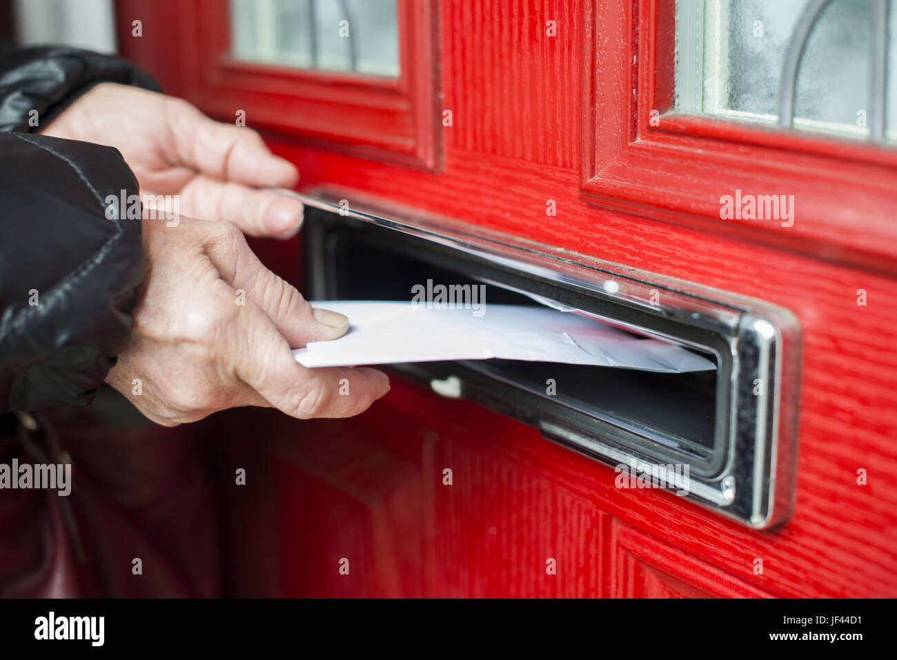Letter in the mailbox Stock Photo - Alamy