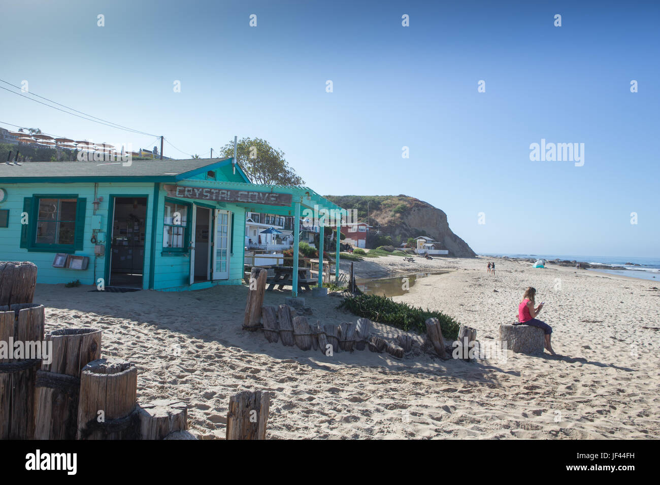 Crystal Cove Beach historical district State Park California USA Stock ...