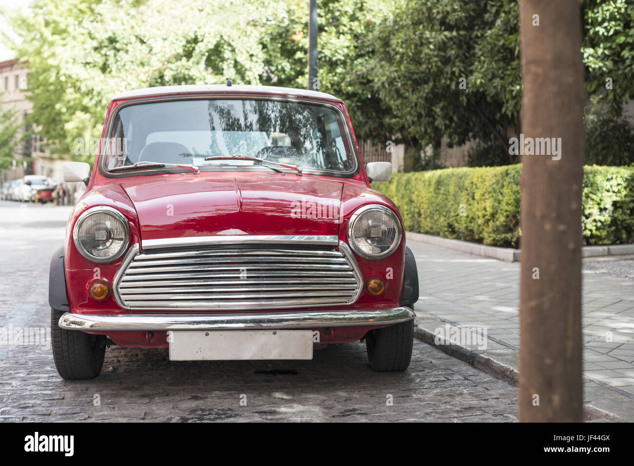 Vintage small car Stock Photo - Alamy