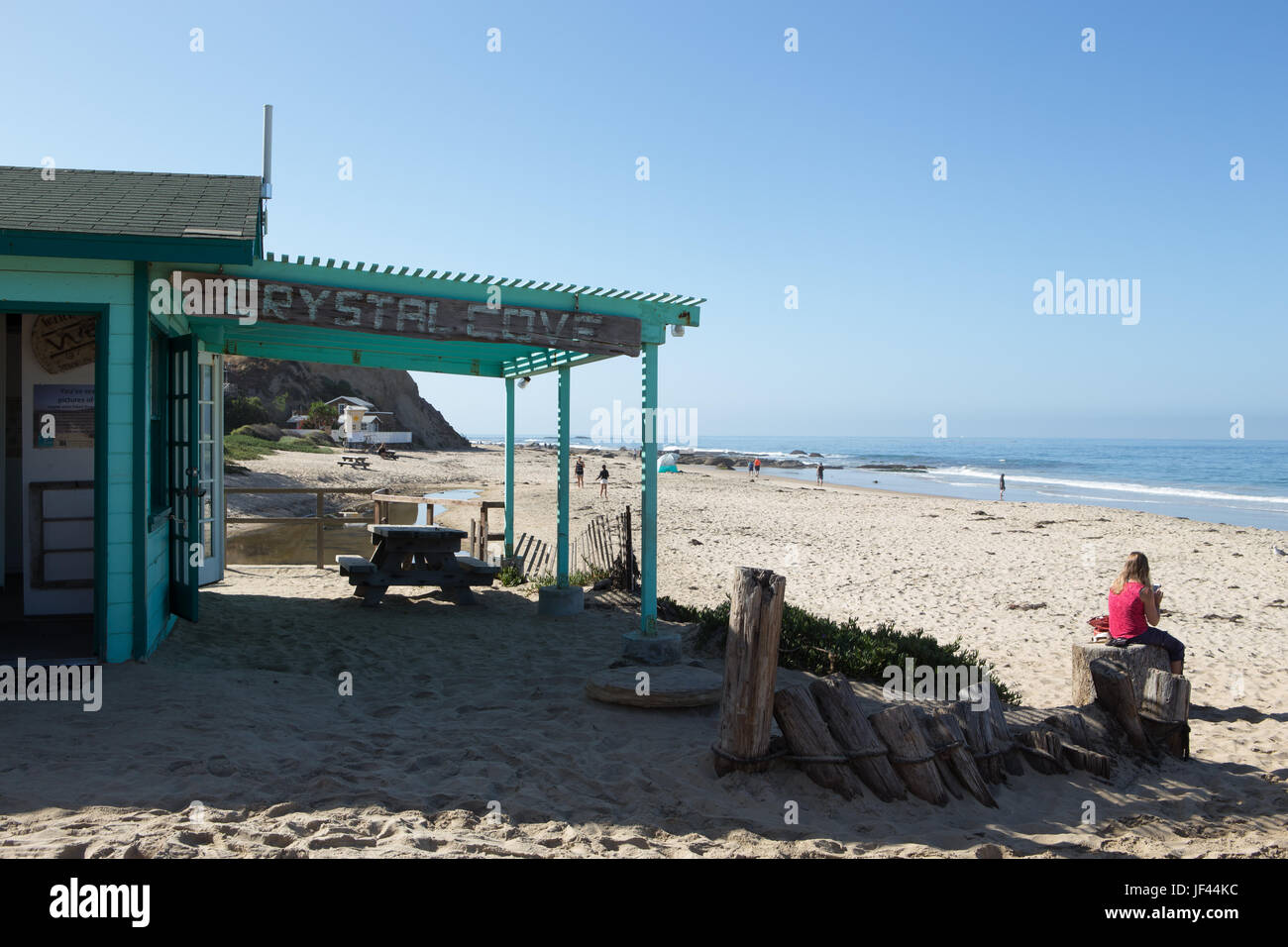 Crystal Cove Beach historical district State Park California USA Stock ...