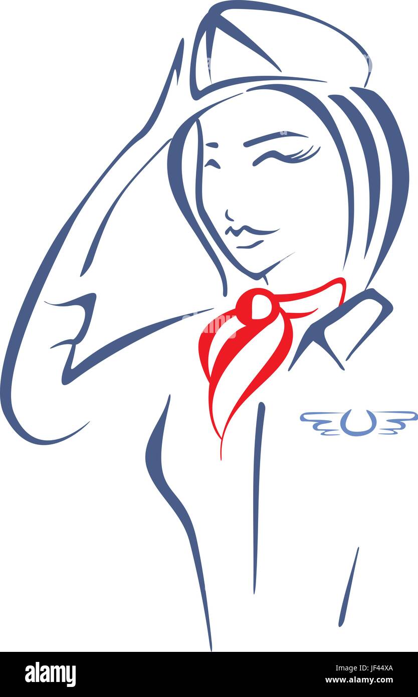 stewardess air hostess Stock Vector Image & Art - Alamy