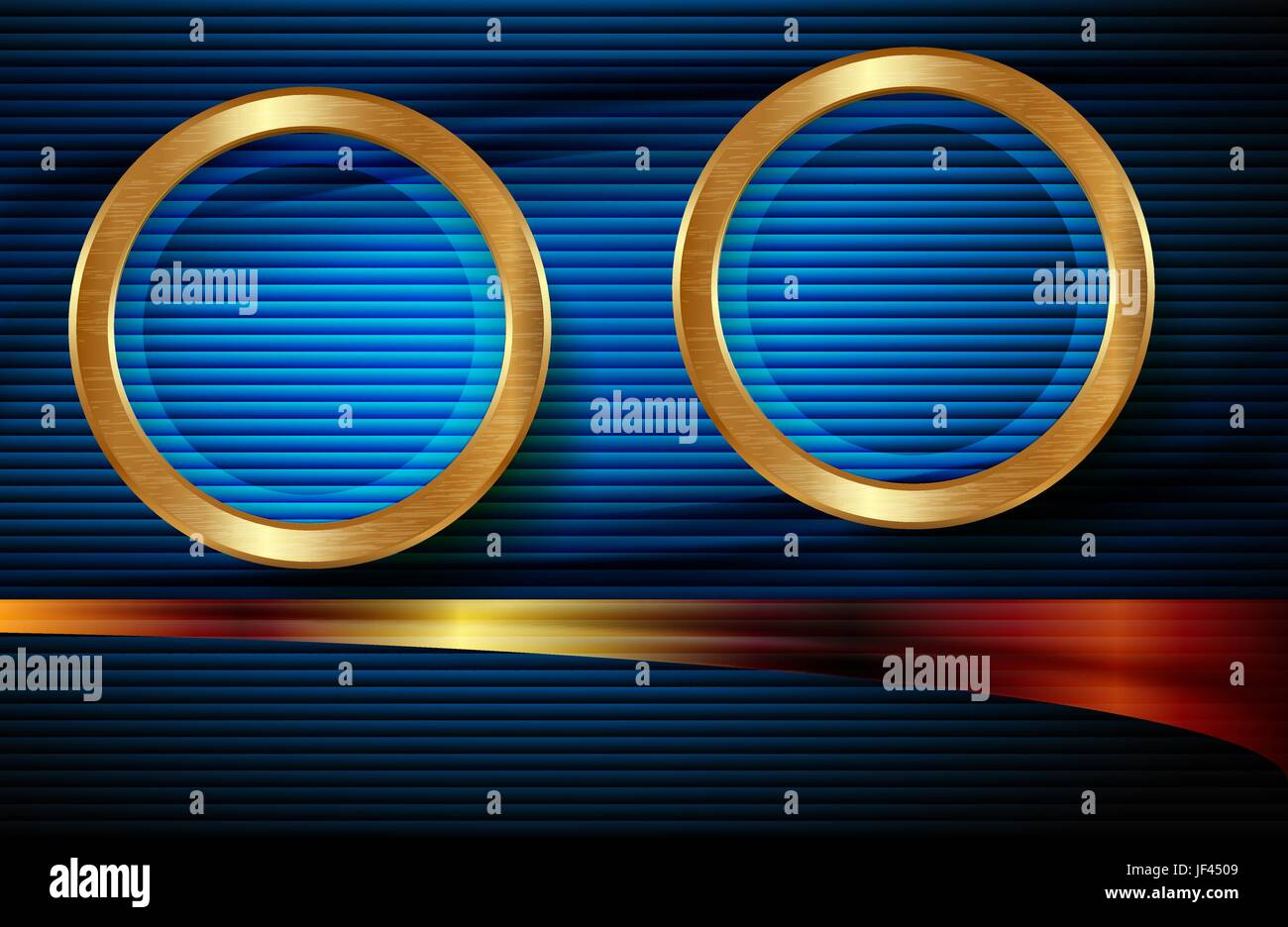blue, ring, lines, circle, metallic, backdrop, background, gold, blue ...