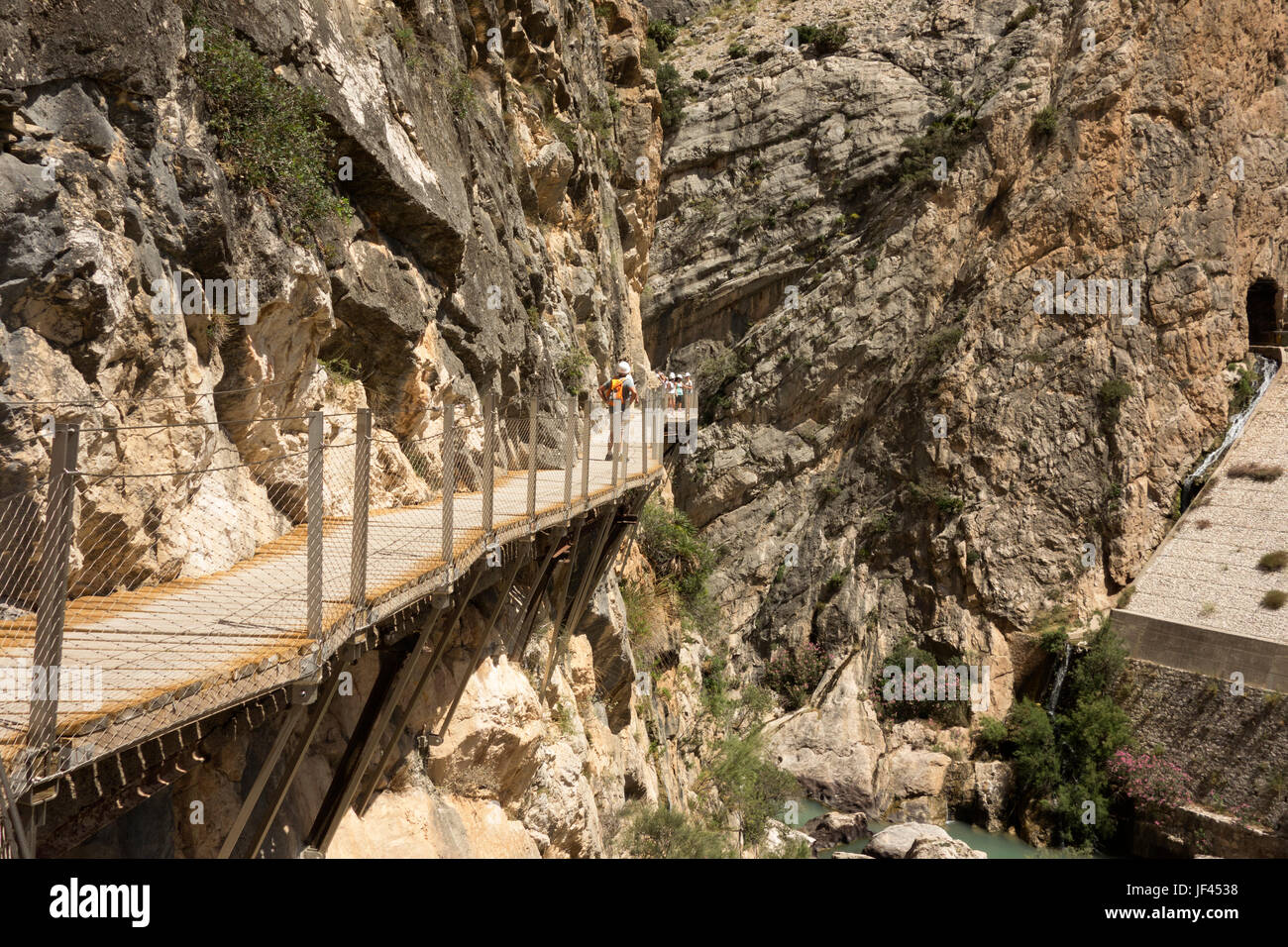 The Spanish Caminito del Rey tourist attraction, Malaga Province with ...