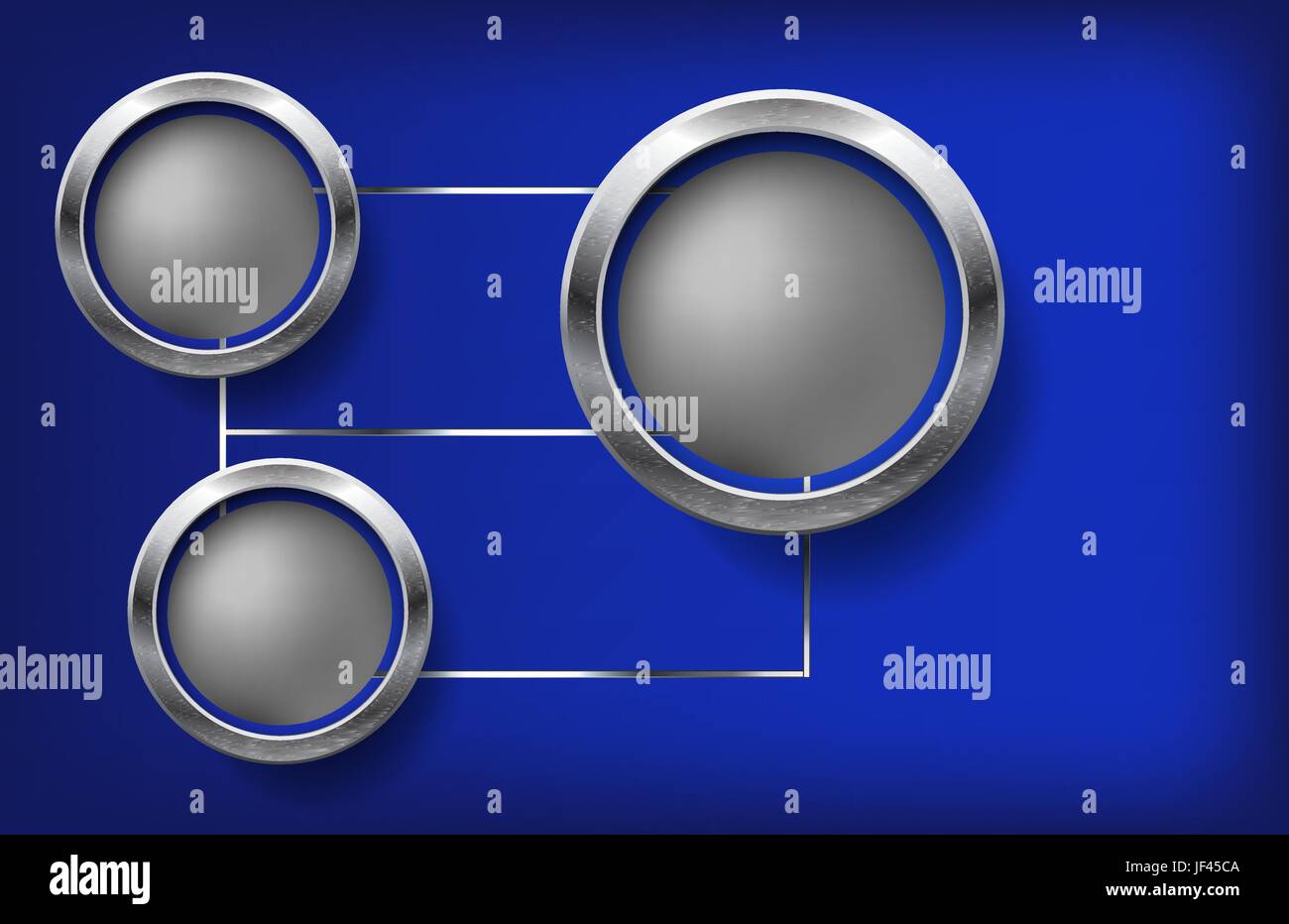 blue, ring, three, circle, metallic, sphere, backdrop, background, blue ...