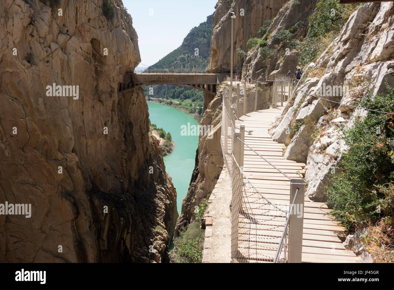 The Spanish Caminito del Rey tourist attraction, Malaga Province with ...