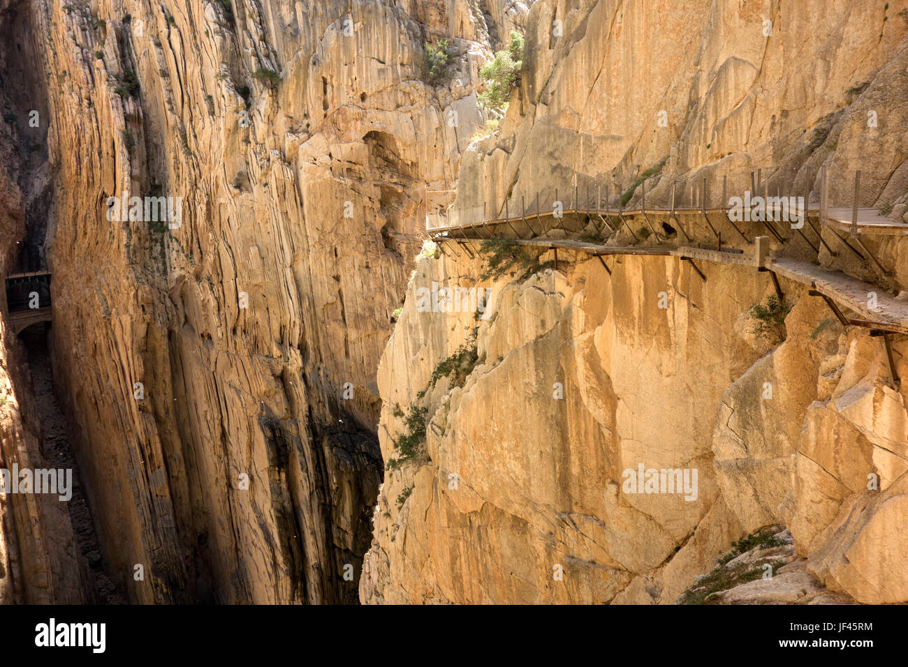 The Spanish Caminito del Rey tourist attraction, Malaga Province with ...