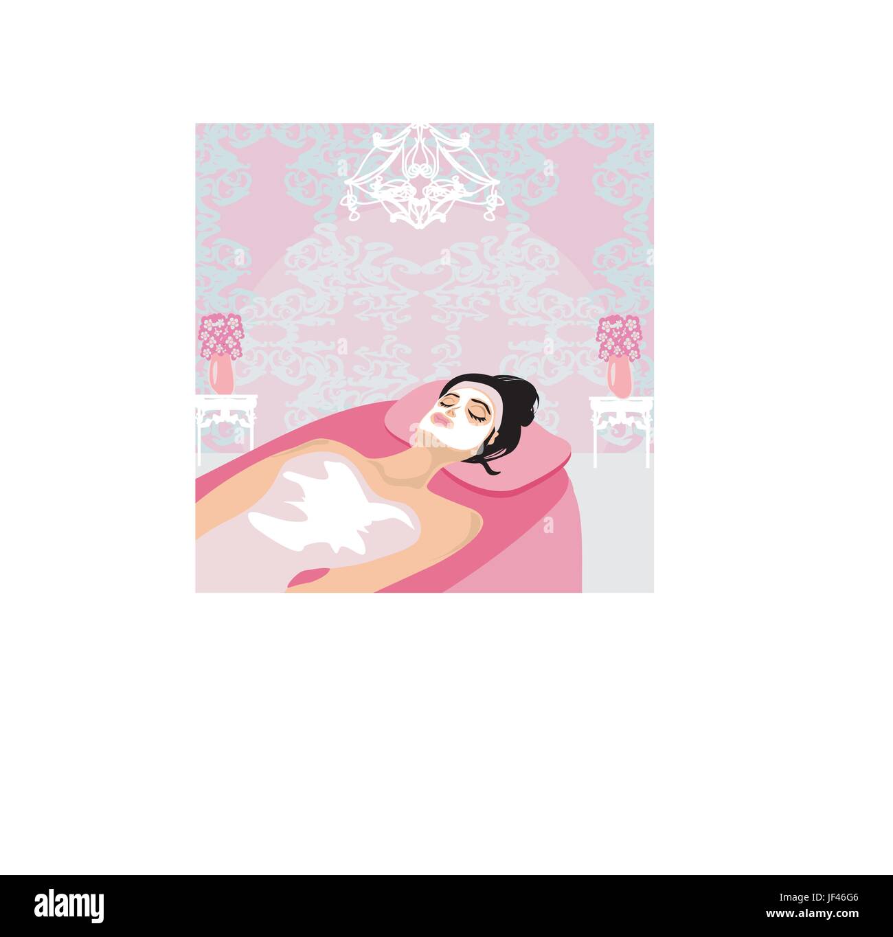 Women face wash Stock Vector Images - Alamy