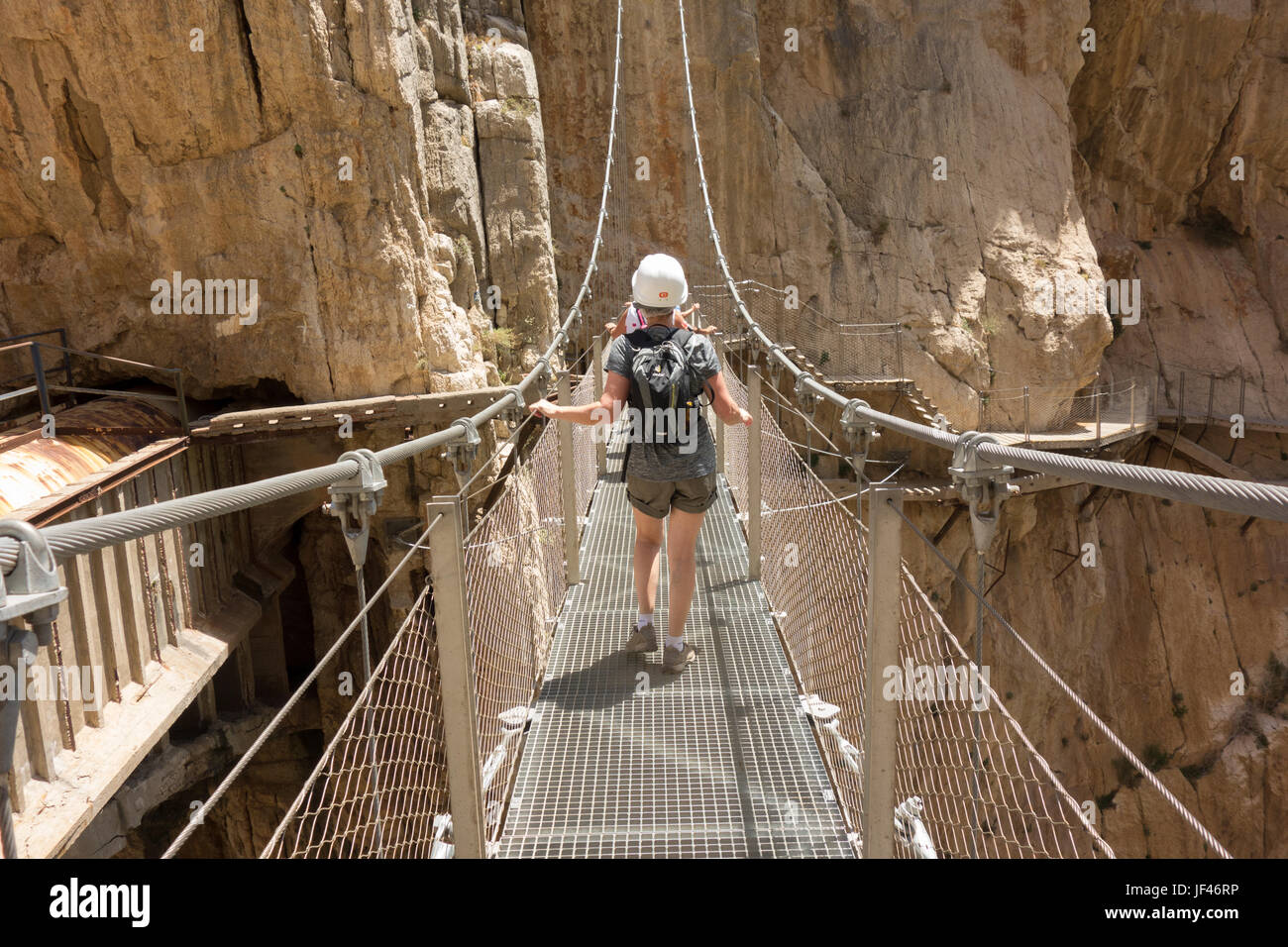 The Spanish Caminito del Rey tourist attraction, Malaga Province with ...
