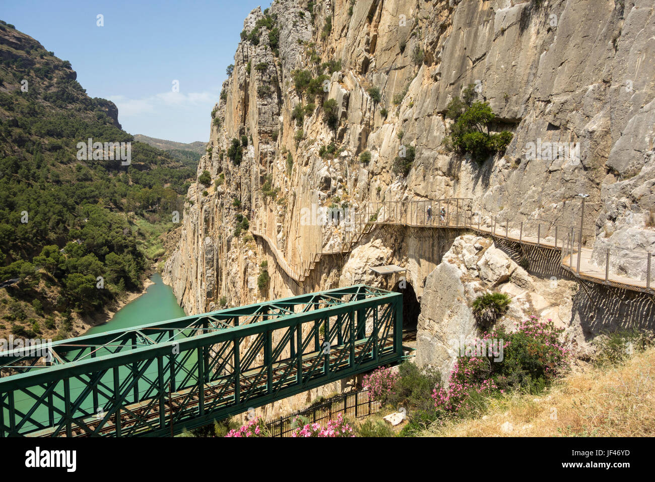 The Spanish Caminito del Rey tourist attraction, Malaga Province with ...