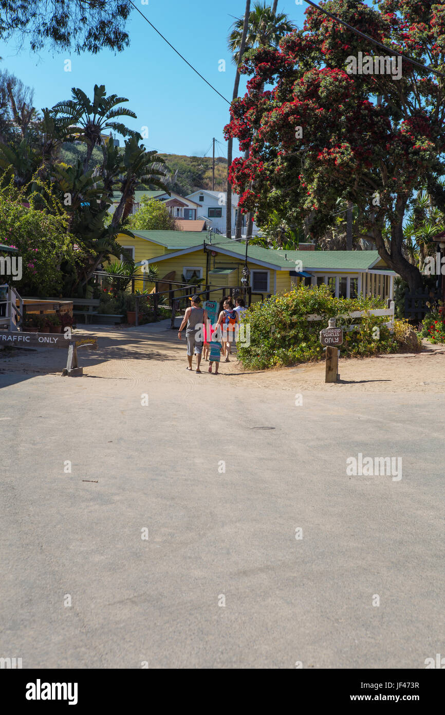 The road leading to the Crystal Cove Historic District part of Crystal ...