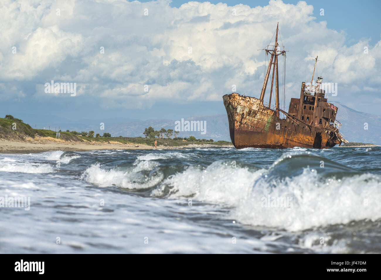 Old rustic big ship Stock Photo - Alamy
