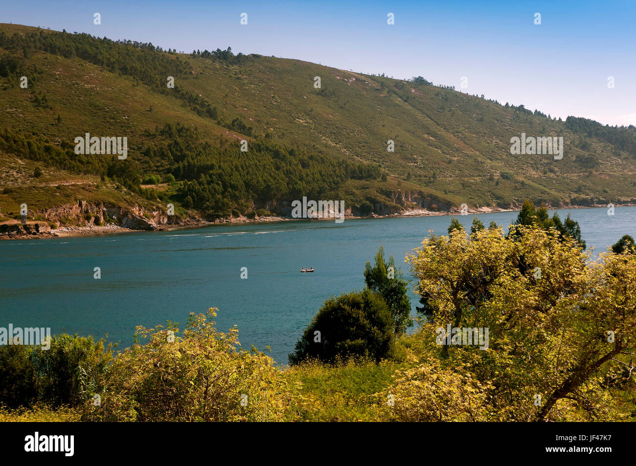 Estuary, Ferrol, La Coruna province, Region of Galicia, Spain, Europe ...