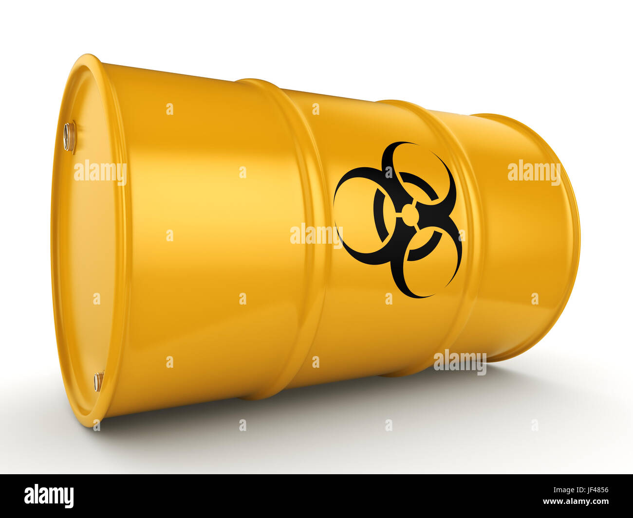 3D rendering biohazard barrel Stock Photo - Alamy