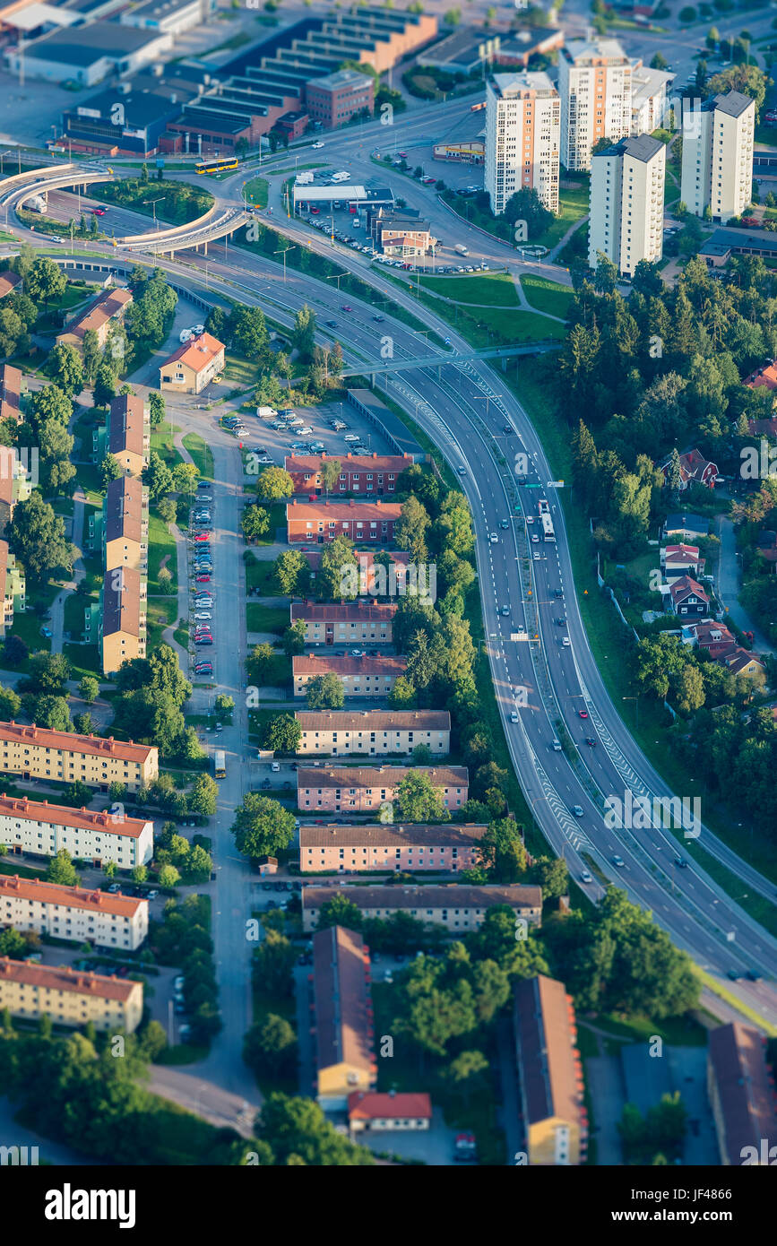 Roundabout aerial sweden hi-res stock photography and images - Alamy