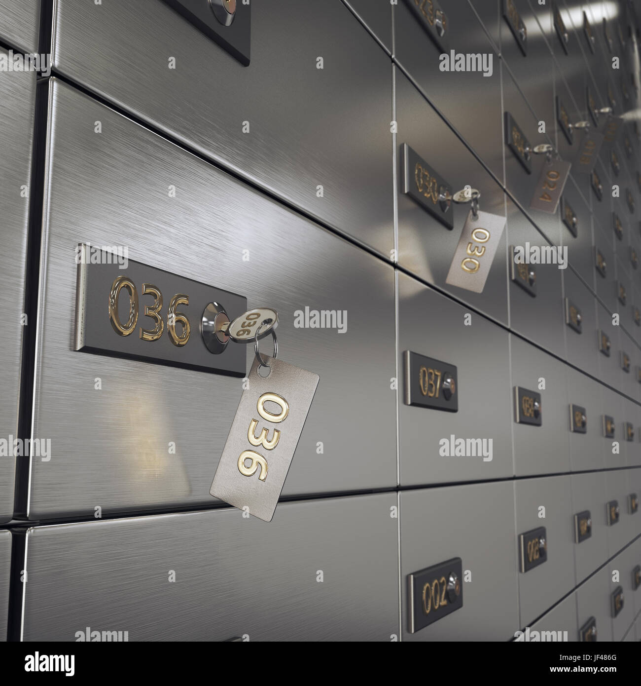 Bank safe deposit boxes hi-res stock photography and images - Alamy