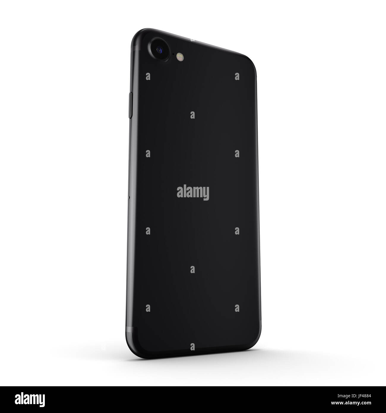 3D rendering black matt smart phone with black screen Stock Photo - Alamy