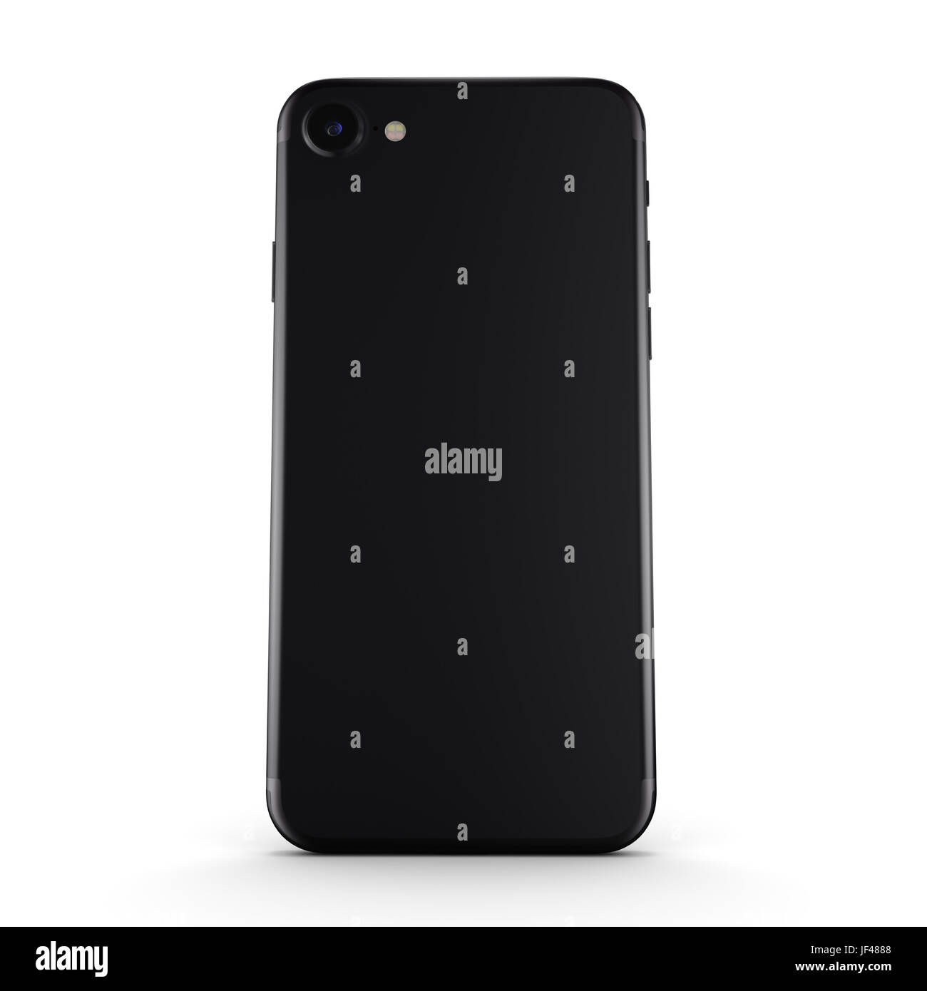 3D rendering black matt smart phone with black screen Stock Photo - Alamy