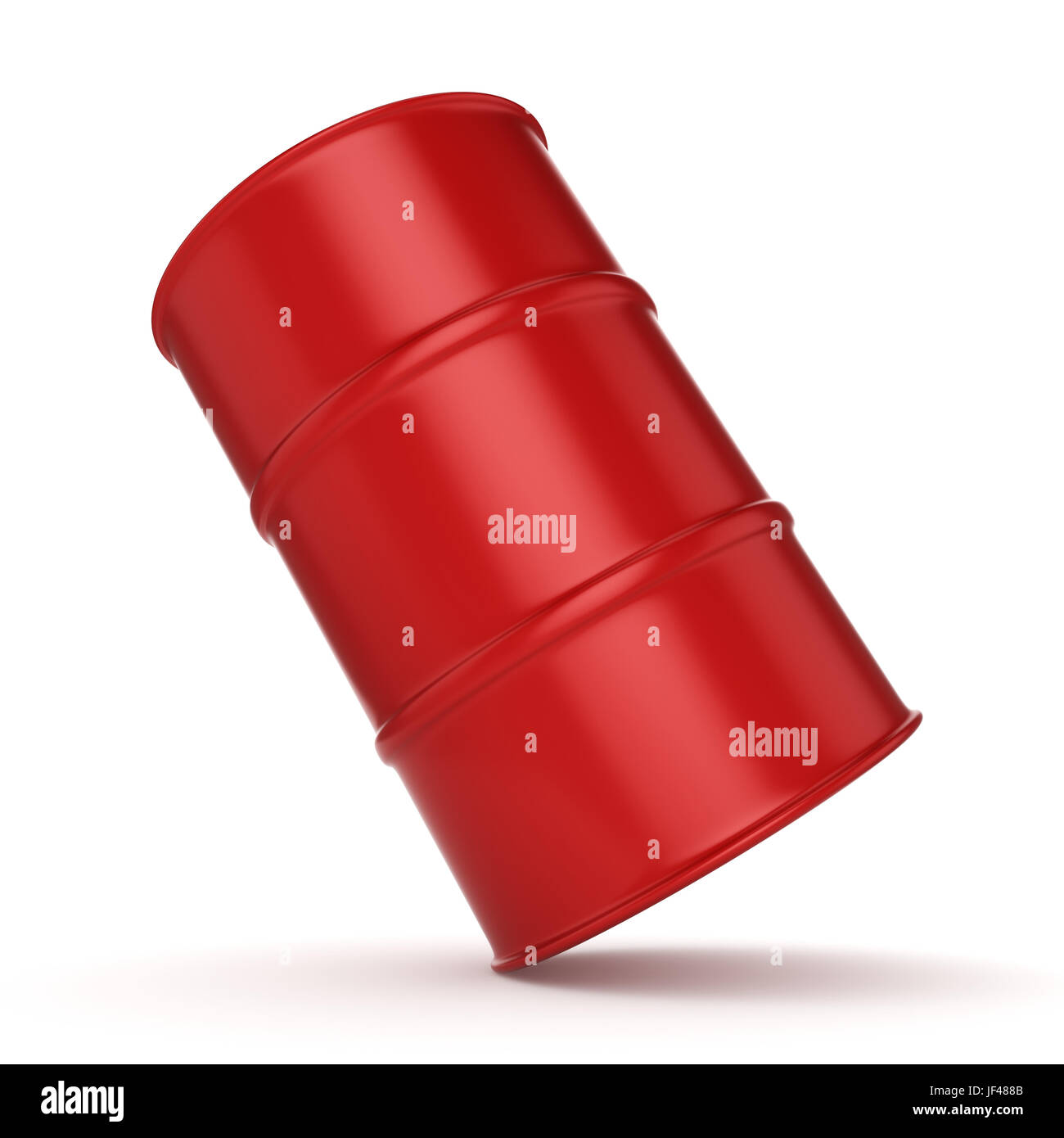 3D rendering red barrel Stock Photo - Alamy