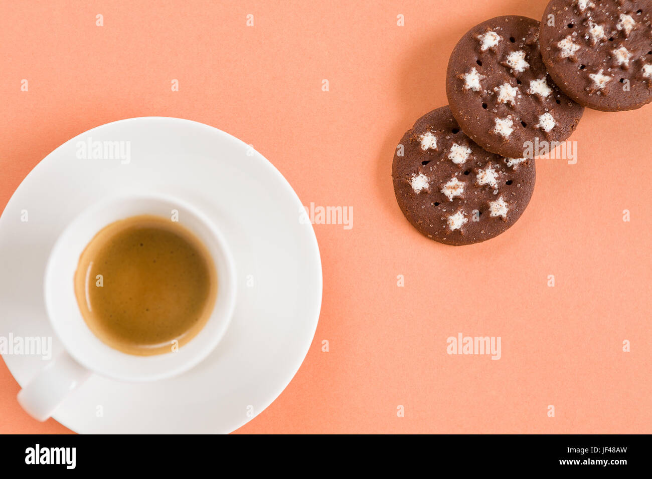 Italian coffee and biscuits Stock Photo - Alamy