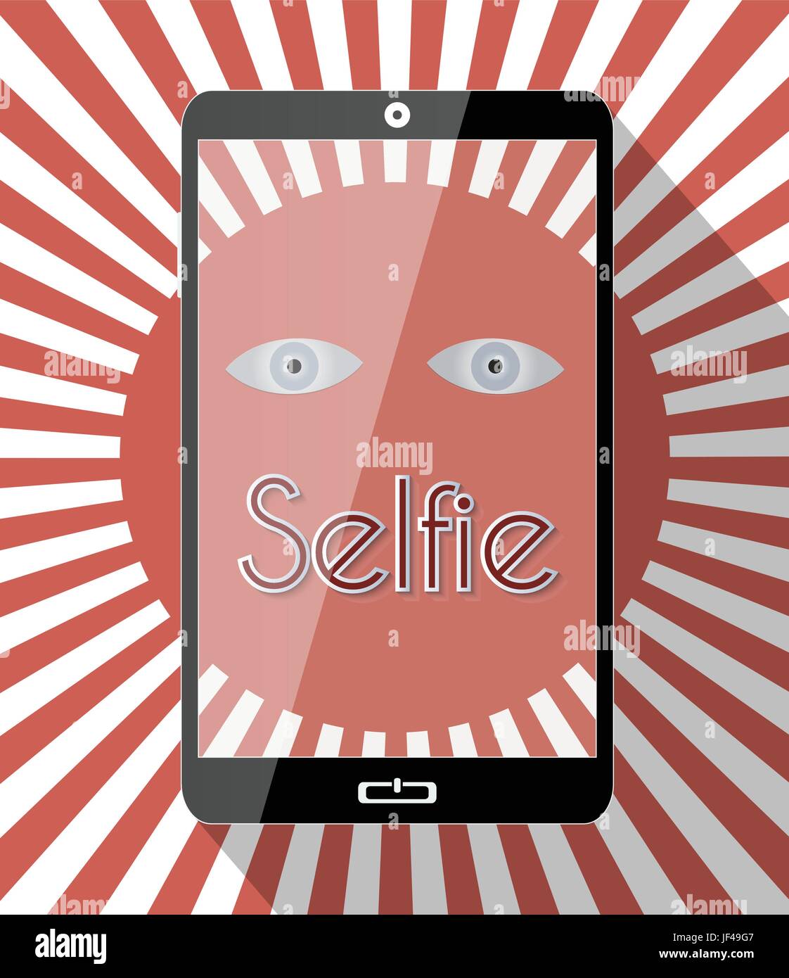 Posing for cellphone photo Stock Vector Images - Alamy