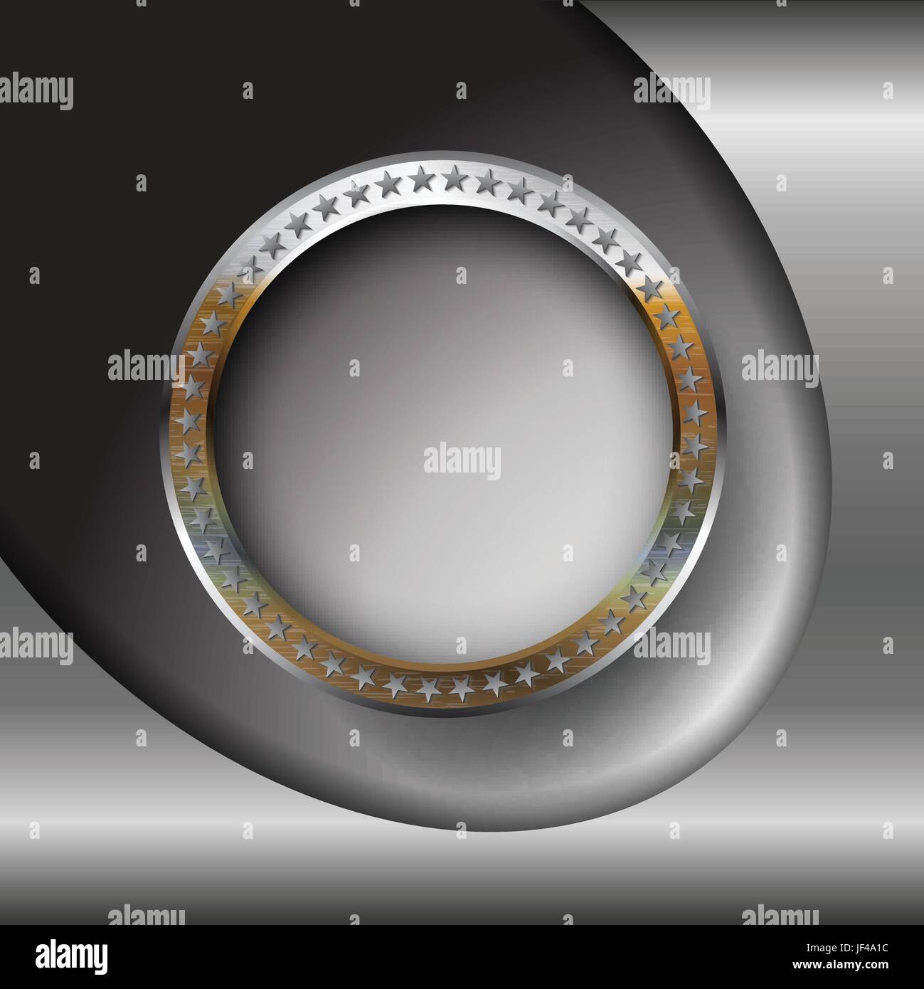 ring, circle, curves, metallic, stars, asterisks, gold, shadows, ring ...