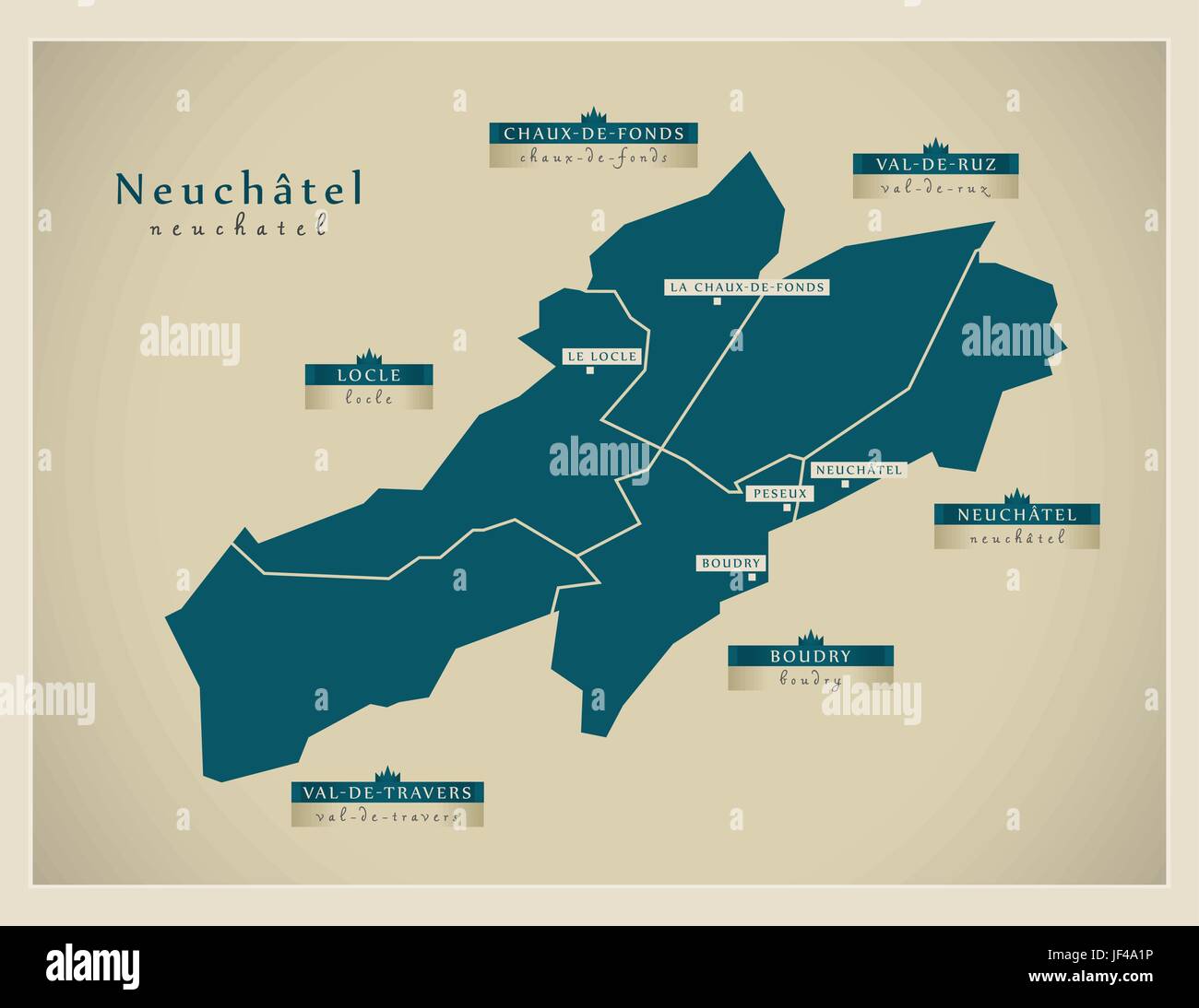 Neuchatel canton Stock Vector Images - Alamy