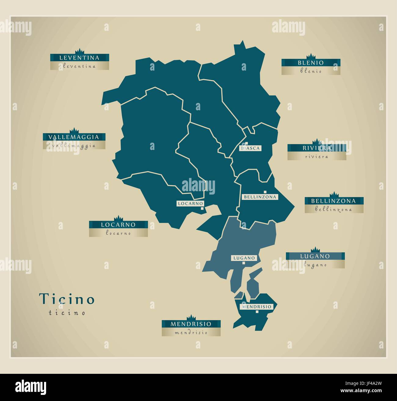 Ticino switzerland europe map hi-res stock photography and images - Alamy