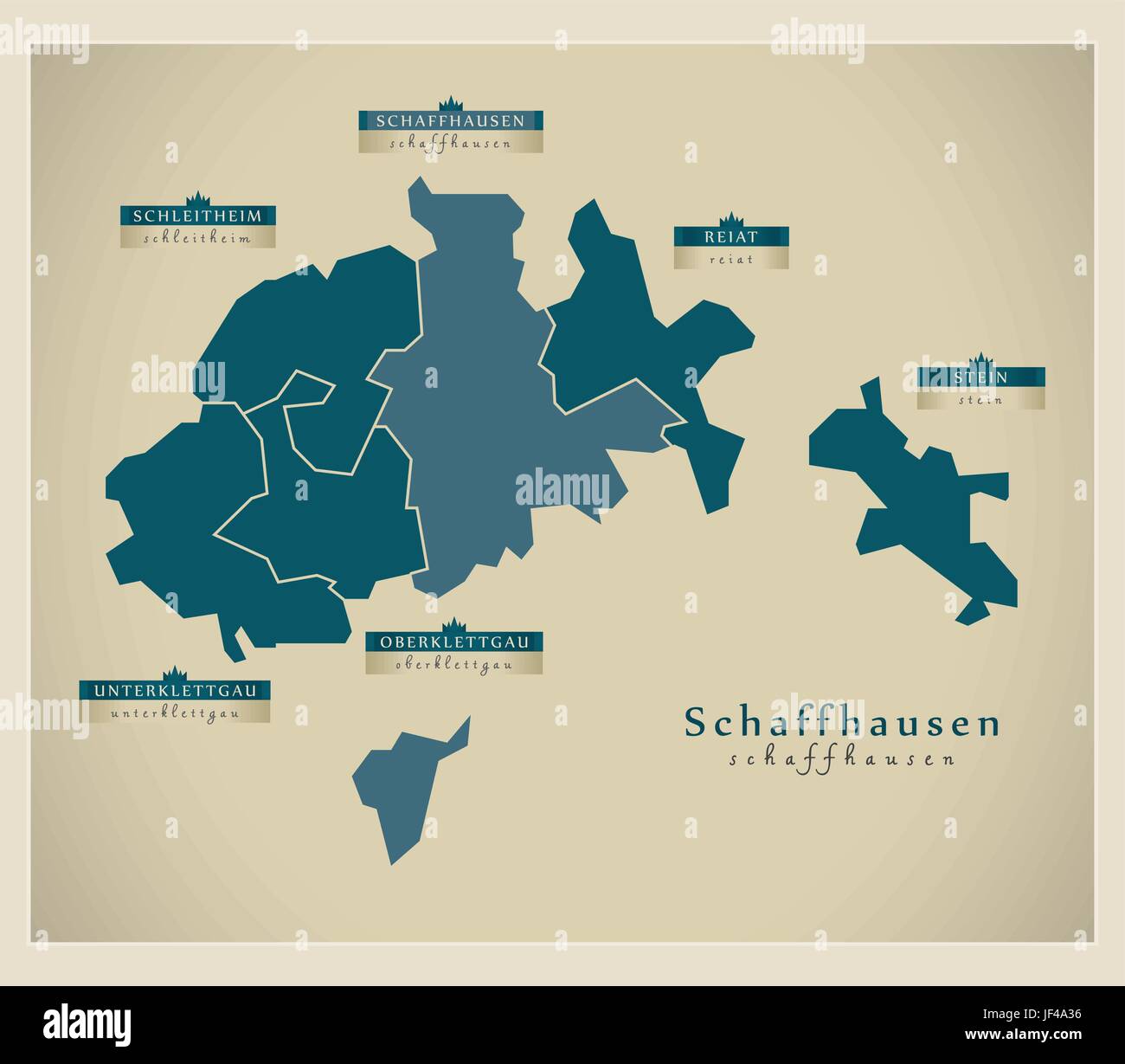 modern map - schaffhausen ch Stock Vector Image & Art - Alamy