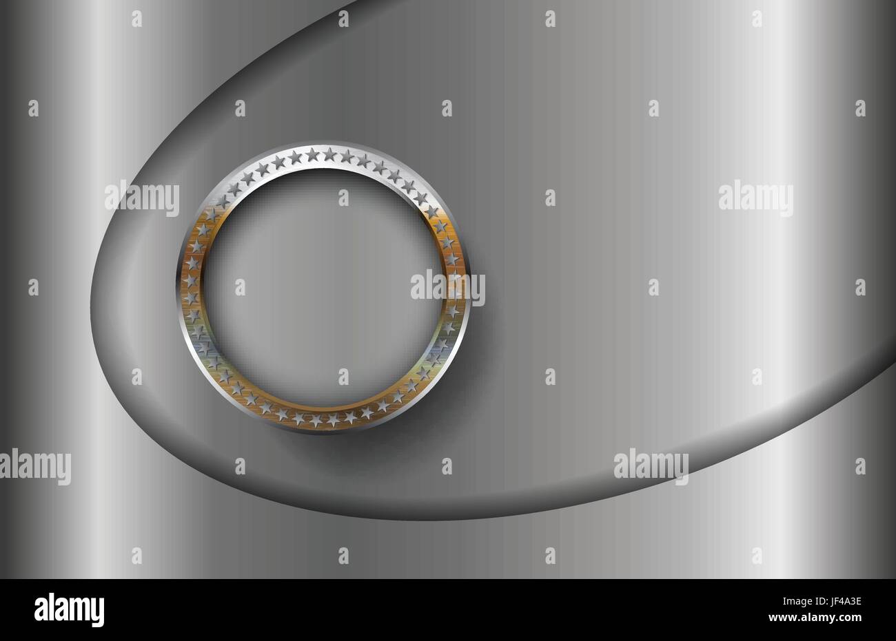ring, circle, metallic, stars, asterisks, gold, shadows, ring, one ...