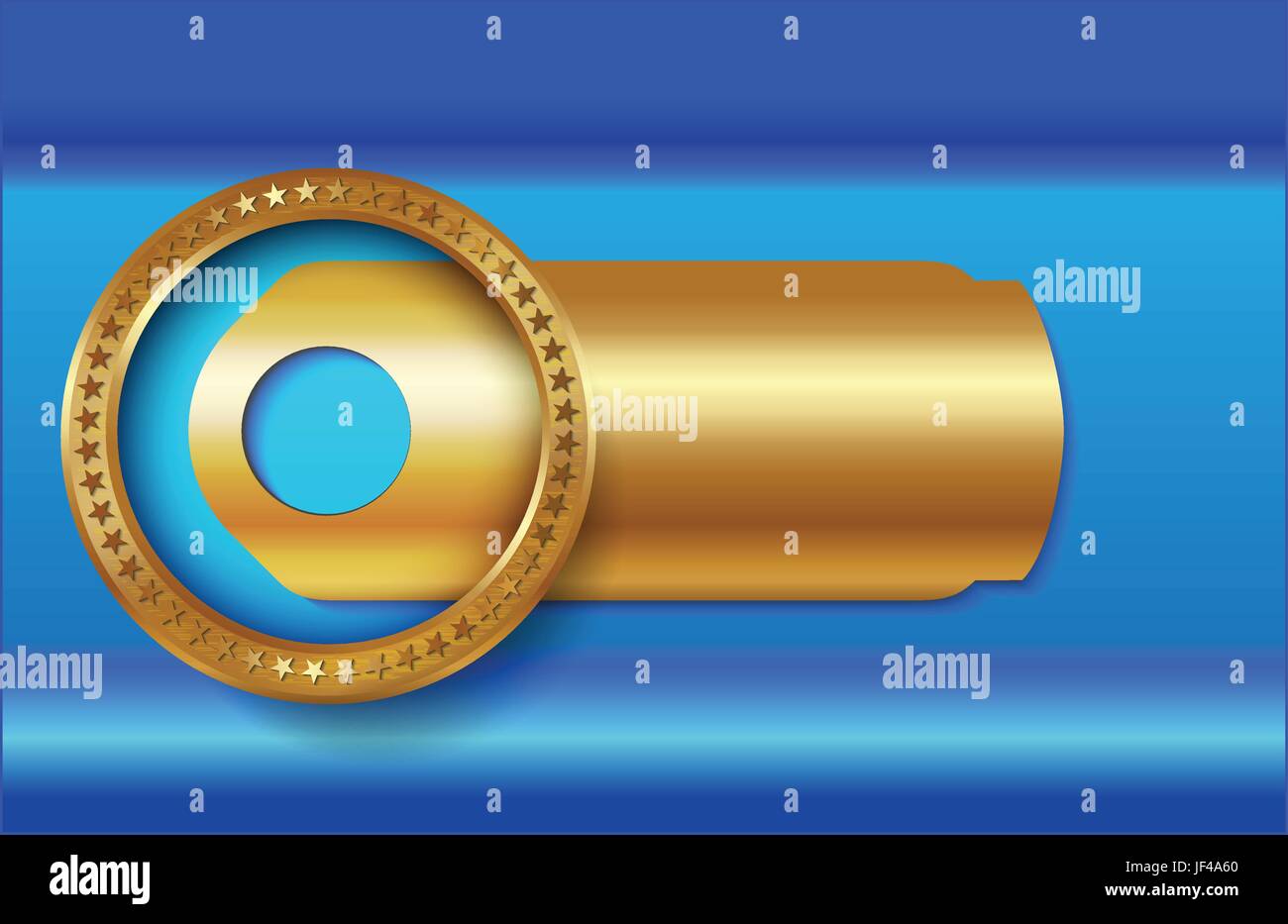 blue, ring, circle, banner, metallic, label, gold, shadows, blue, ring ...